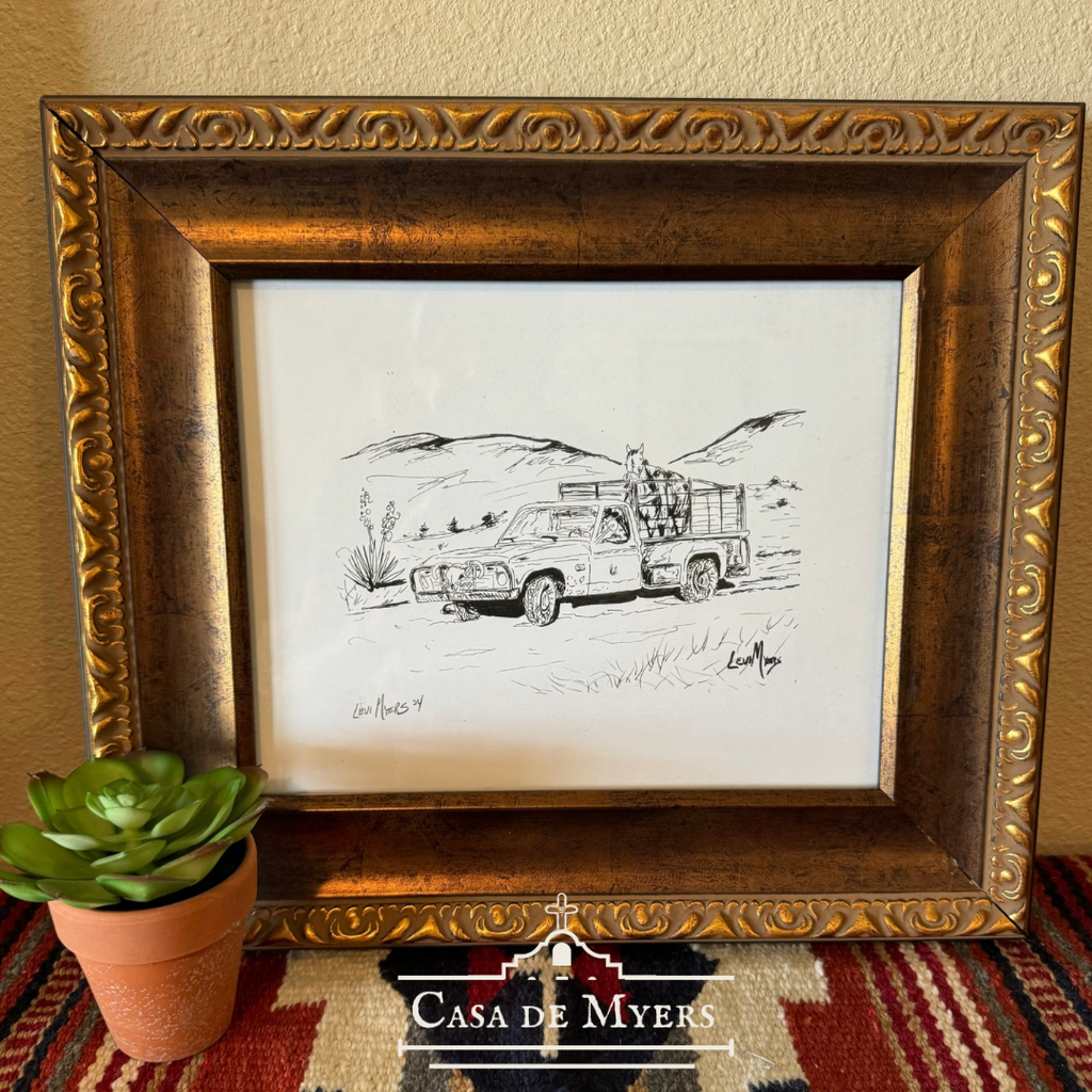 “Ranch Rig” ~ Original Art by Levi Myers – casademyers.com