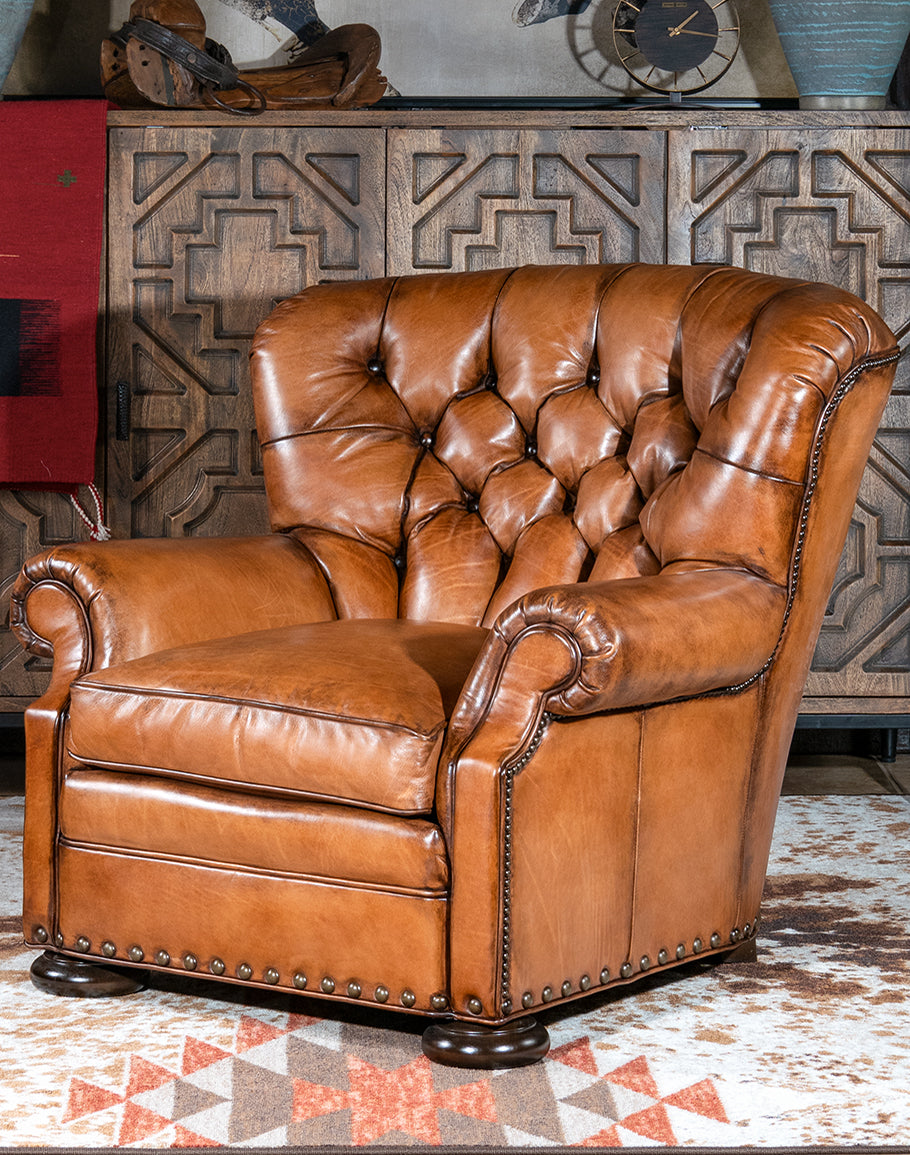 6666 Tufted Leather Chair | American Made | Casa de Myers – casademyers.com