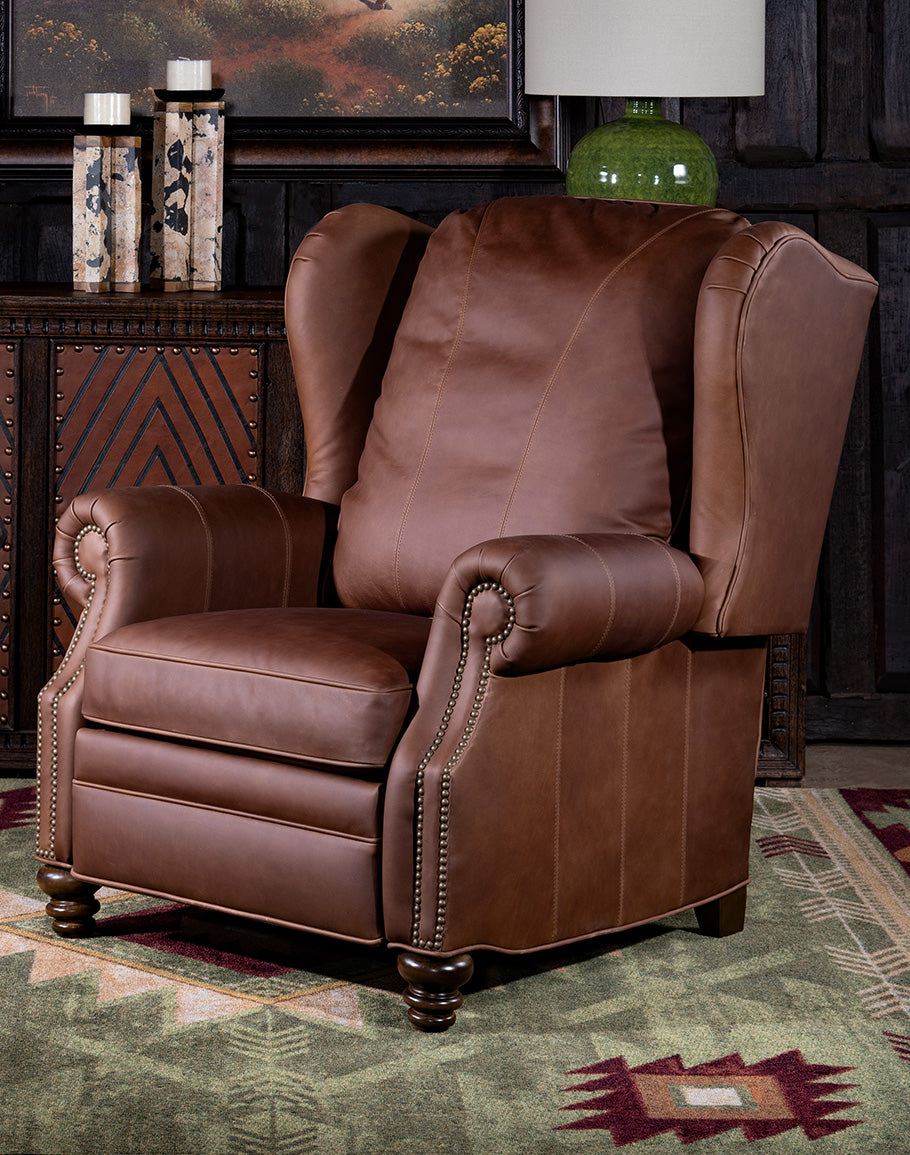 Old Faithful Recliner | Full Grain Leather - Distressed | Rustic | Ame ...