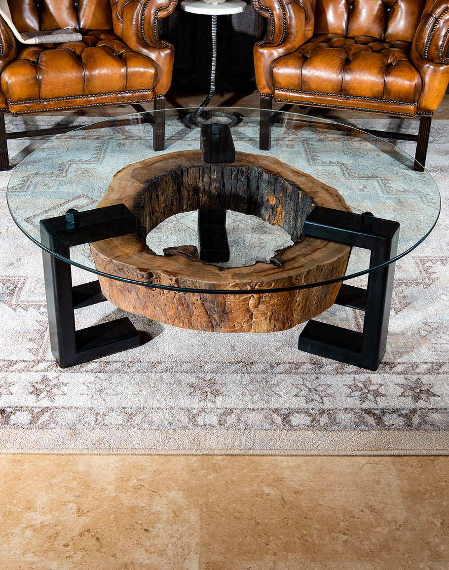 Caldera Coffee Table | Round Live Edge Table | Casa de Myers ...